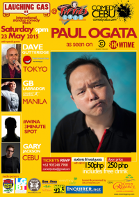 Comedy Cebu presents American stand-up comedian Paul Ogata, May 21-23 ...