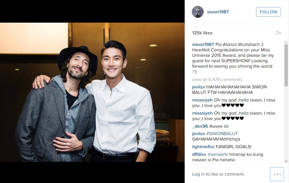 Siwon invites Pia Wurtzbach to next Super Junior tour | Inquirer ...