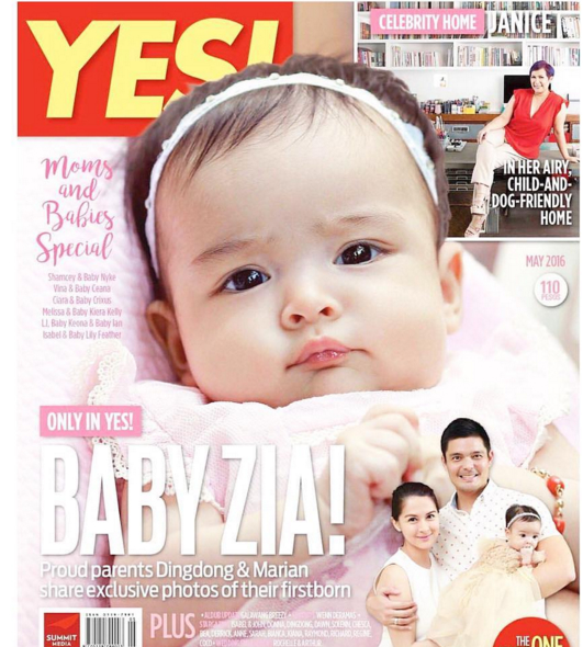 LOOK: Baby Zia's debut magazine cover | Inquirer Entertainment
