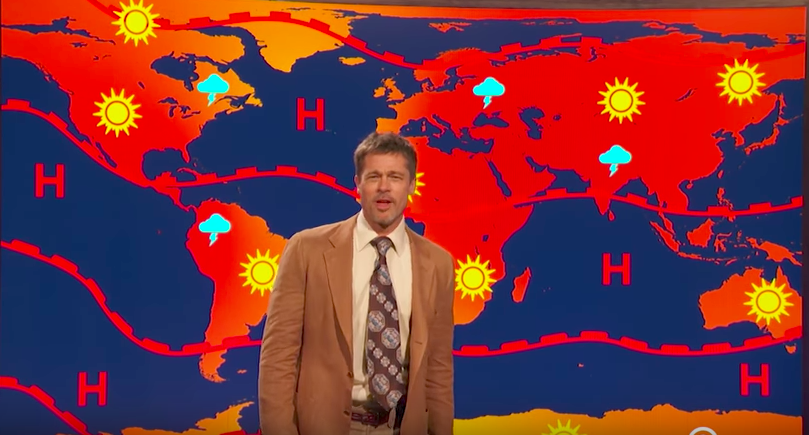 WATCH: Brad Pitt becomes weatherman, forecasts 'no future' for climate ...