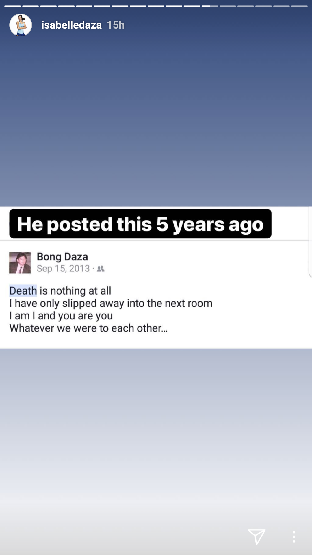 LOOK: Isabelle Daza reminisces about dad Bong with sentimental post ...