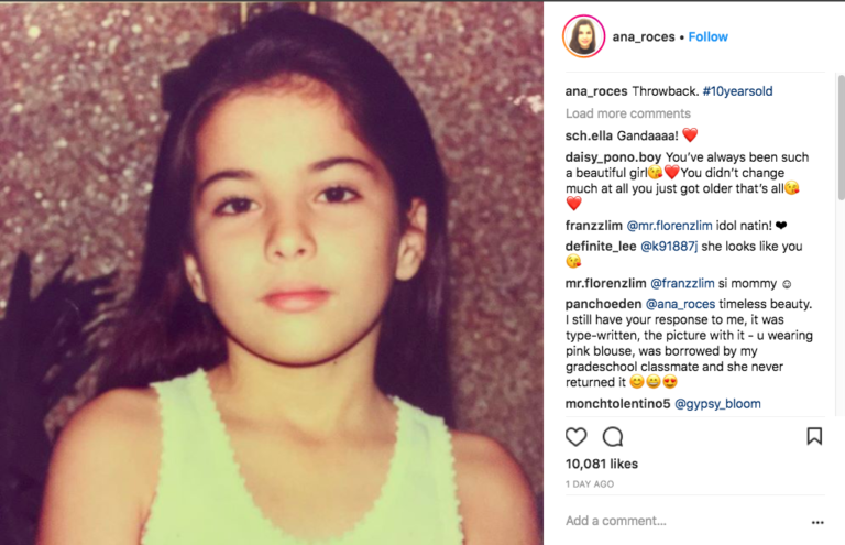 Ana Roces proves she was already a stunner at 10 years old | Inquirer ...