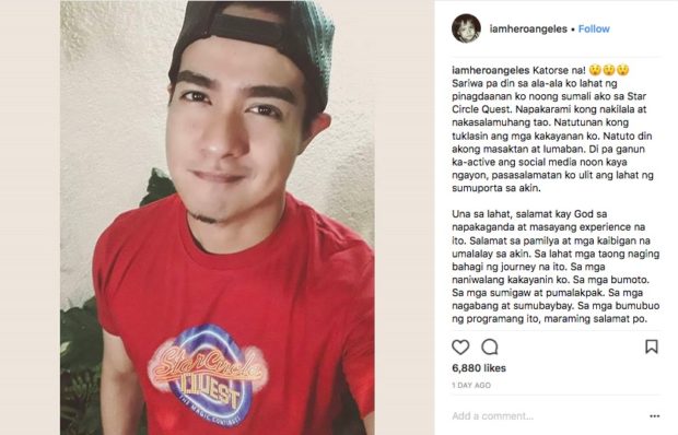 Hero Angeles reflects on Star Circle days, thankful for how they ...