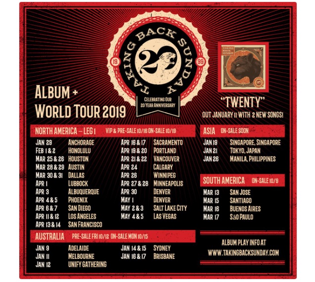 Taking Back Sunday announces Manila show for 20th anniversary tour ...