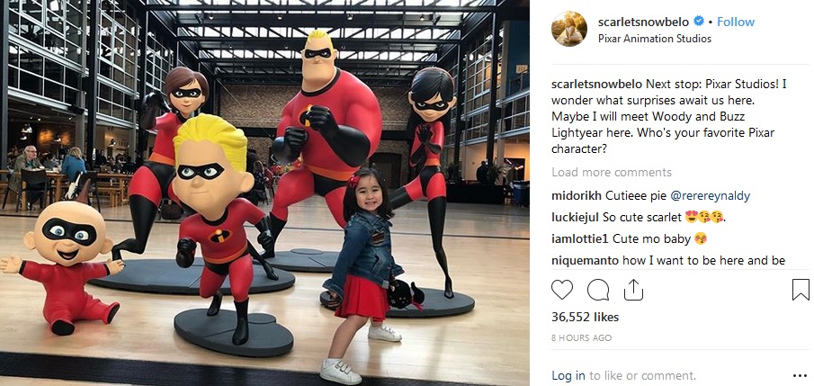LOOK: Scarlet Snow visits Pixar Animation Studios | Inquirer Entertainment