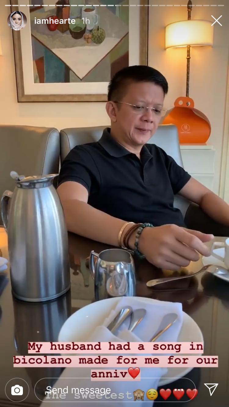 Heart receives Bicolano song from Chiz on their 4th wedding anniversary ...