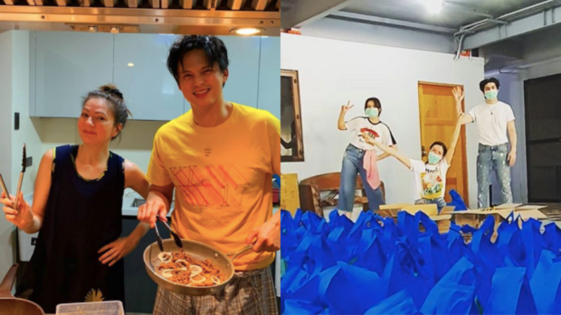 Zoren Legaspi, family repack relief goods | Inquirer Entertainment