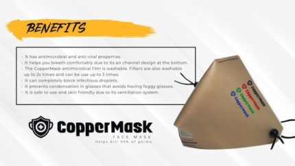 Coppermask 2.0 gives more protection with style | Inquirer Entertainment