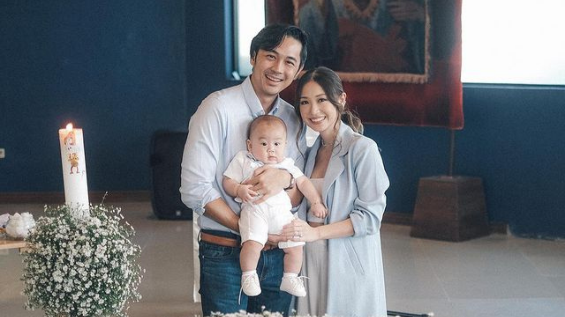 LOOK: Slater Young, Kryz Uy get baby Scott baptized | Inquirer ...
