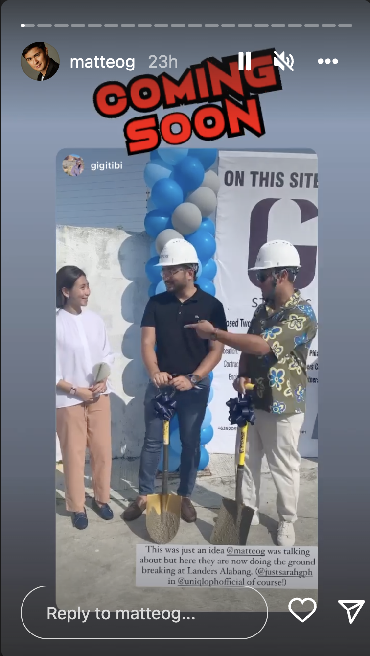 LOOK: Sarah Geronimo, Matteo Guidicelli begin construction for 'G ...