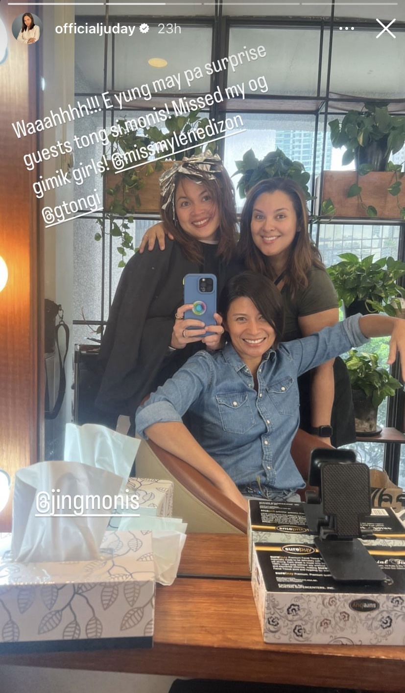 LOOK: 'Gimik' stars Judy Ann Santos, G Töngi, Mylene Dizon reunite at a salon | Inquirer ...