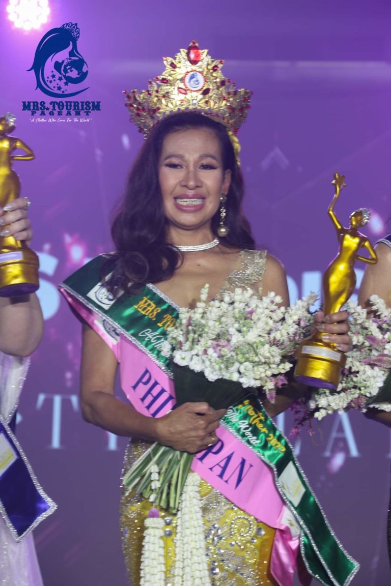 2 overseas Filipino women cop crowns in Mrs. Tourism pageant in ...
