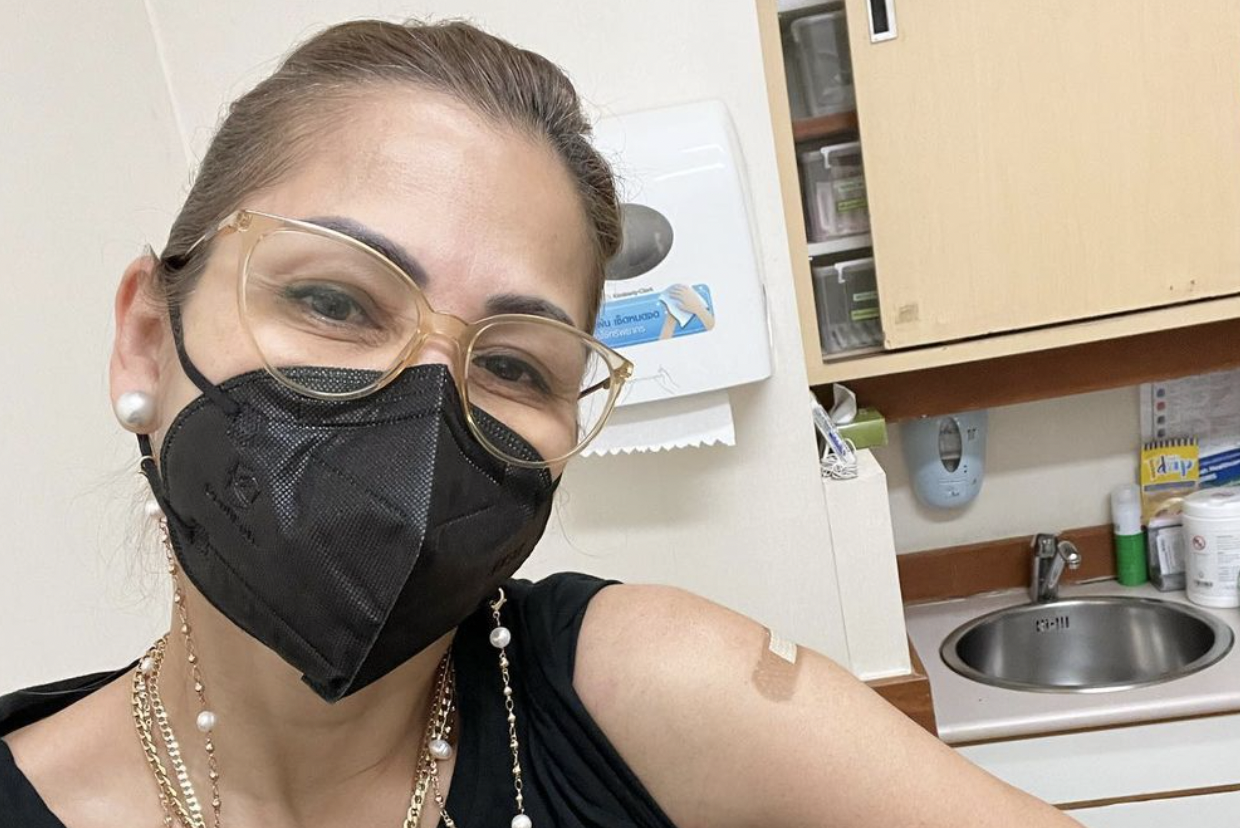 Maritoni Fernandez takes 3rd dose of Dengvaxia vaccine in Thailand ...