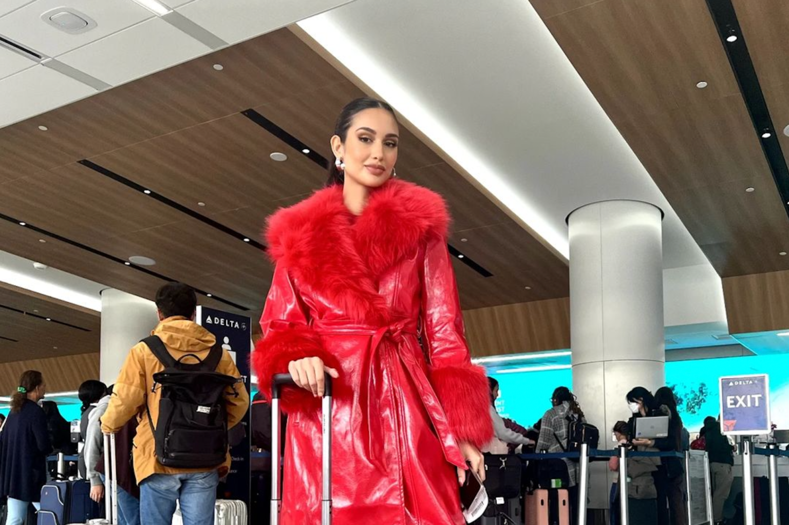 LOOK: Celeste Cortesi heads to New Orleans for 71st Miss Universe