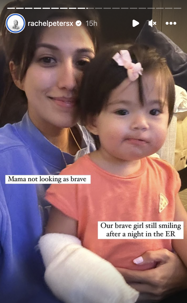 Rachel Peters’ 1-year-old daughter suffers burn after accidentally ...