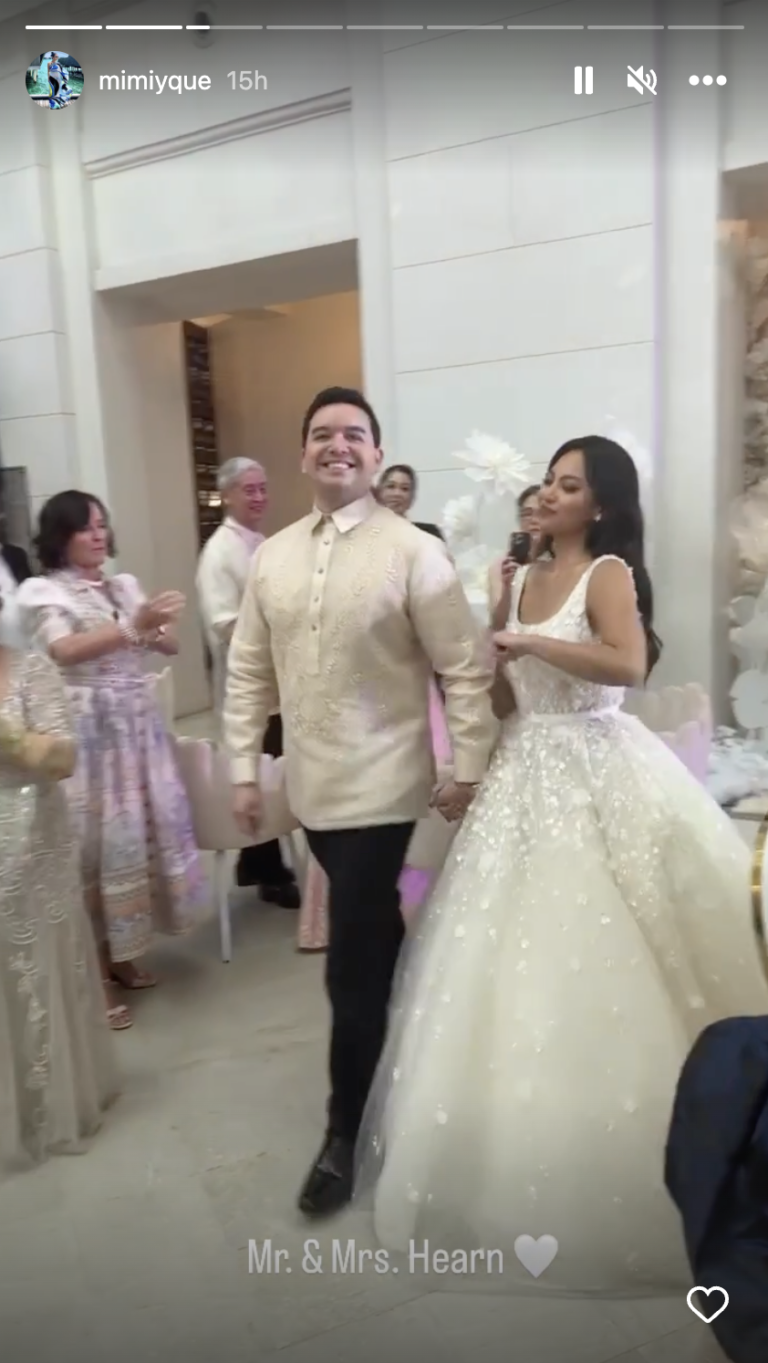 Dominique Cojuangco, businessman Michael Hearn tie the knot