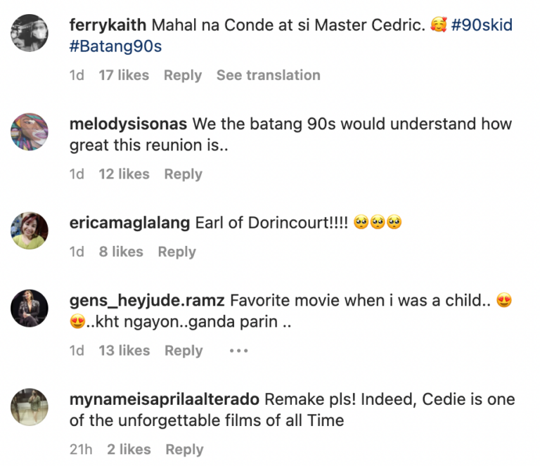 LOOK: 'Cedie' stars Ronaldo Valdez, Tom Taus reunite after 27 years | Inquirer Entertainment