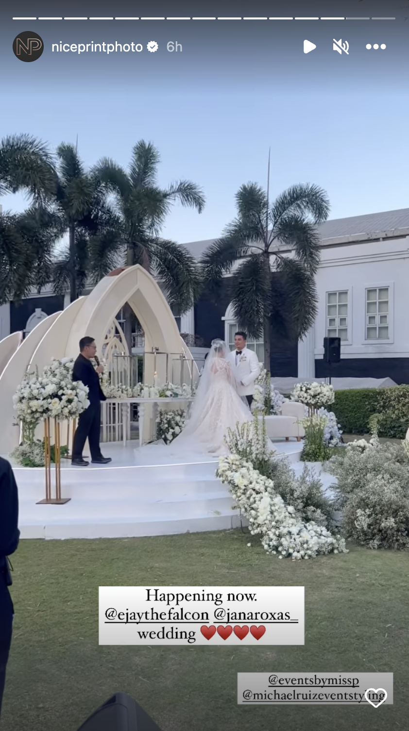 LOOK: Ejay Falcon, Dana Roxas say ‘I do’ in lavish garden ceremony