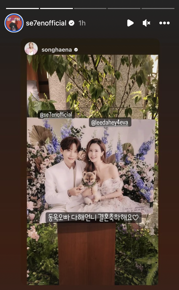 LOOK: Korean stars Lee Da-hae, Se7en are now married | Inquirer ...