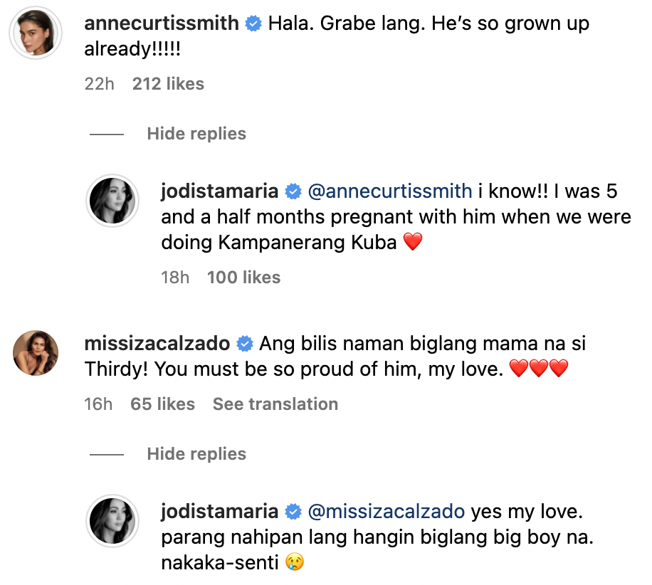 Jodi Sta. Maria shows off son Thirdy’s graduation ball look: 'How you ...