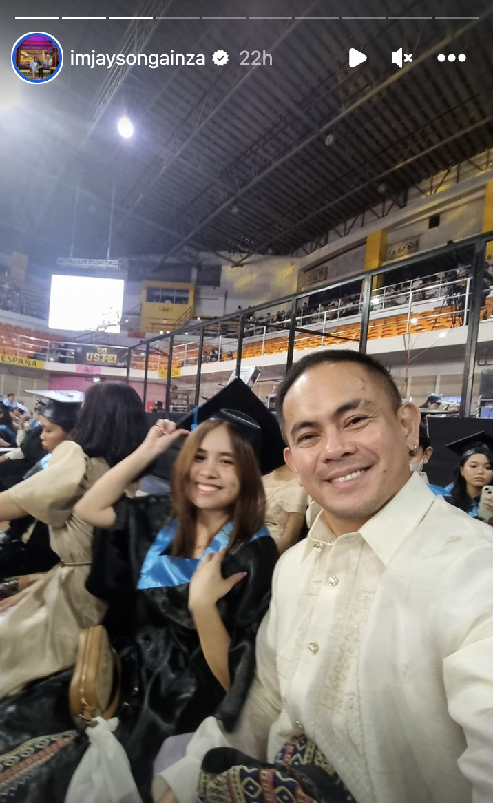 LOOK: 'Proud Papa' Jayson Gainza grateful as daughter graduates cum ...