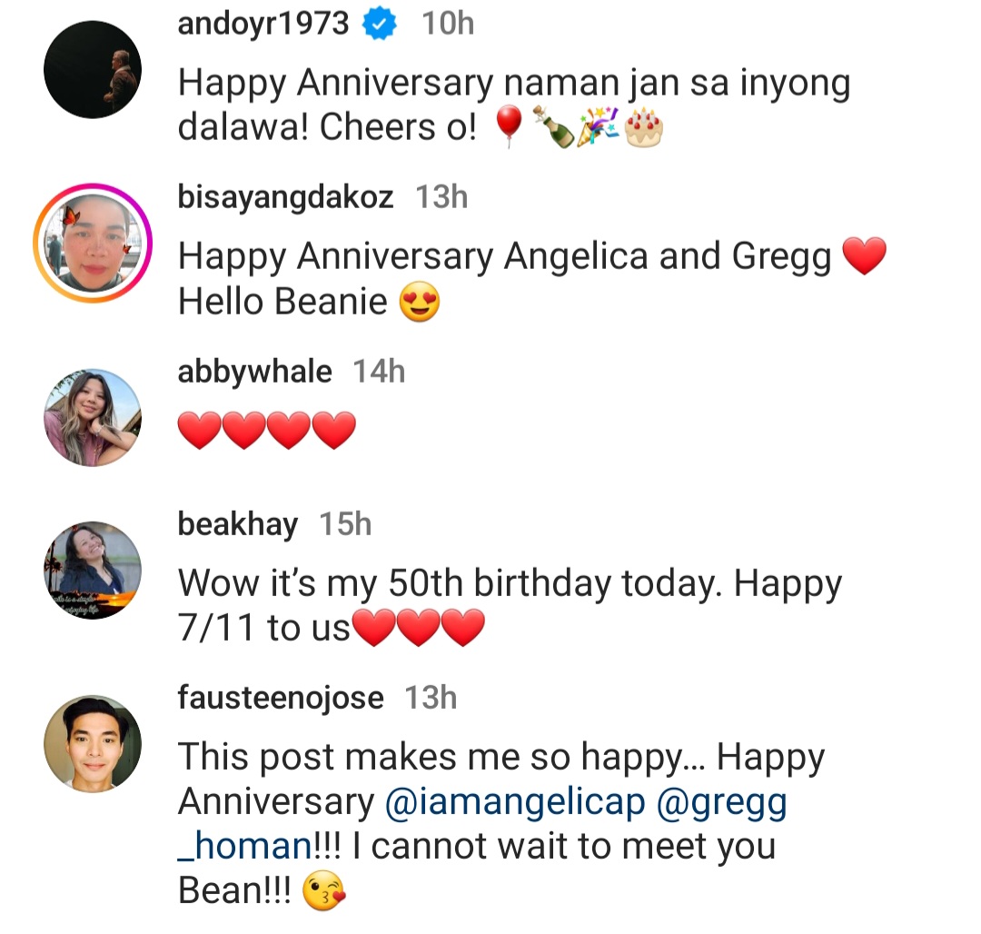 Angelica Panganiban, Gregg Homan mark third year together