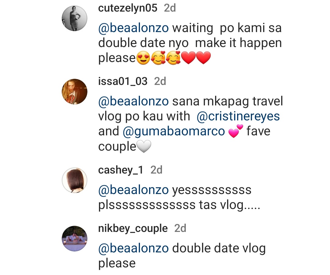 Bea Alonzo invites Cristine Reyes, Marco Gumabao on 'double date' with ...