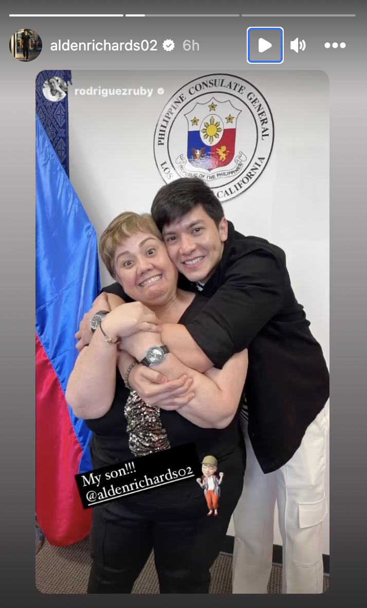 Former 'Eat Bulaga' hosts Alden Richards, Ruby Rodriguez reunite in Los ...