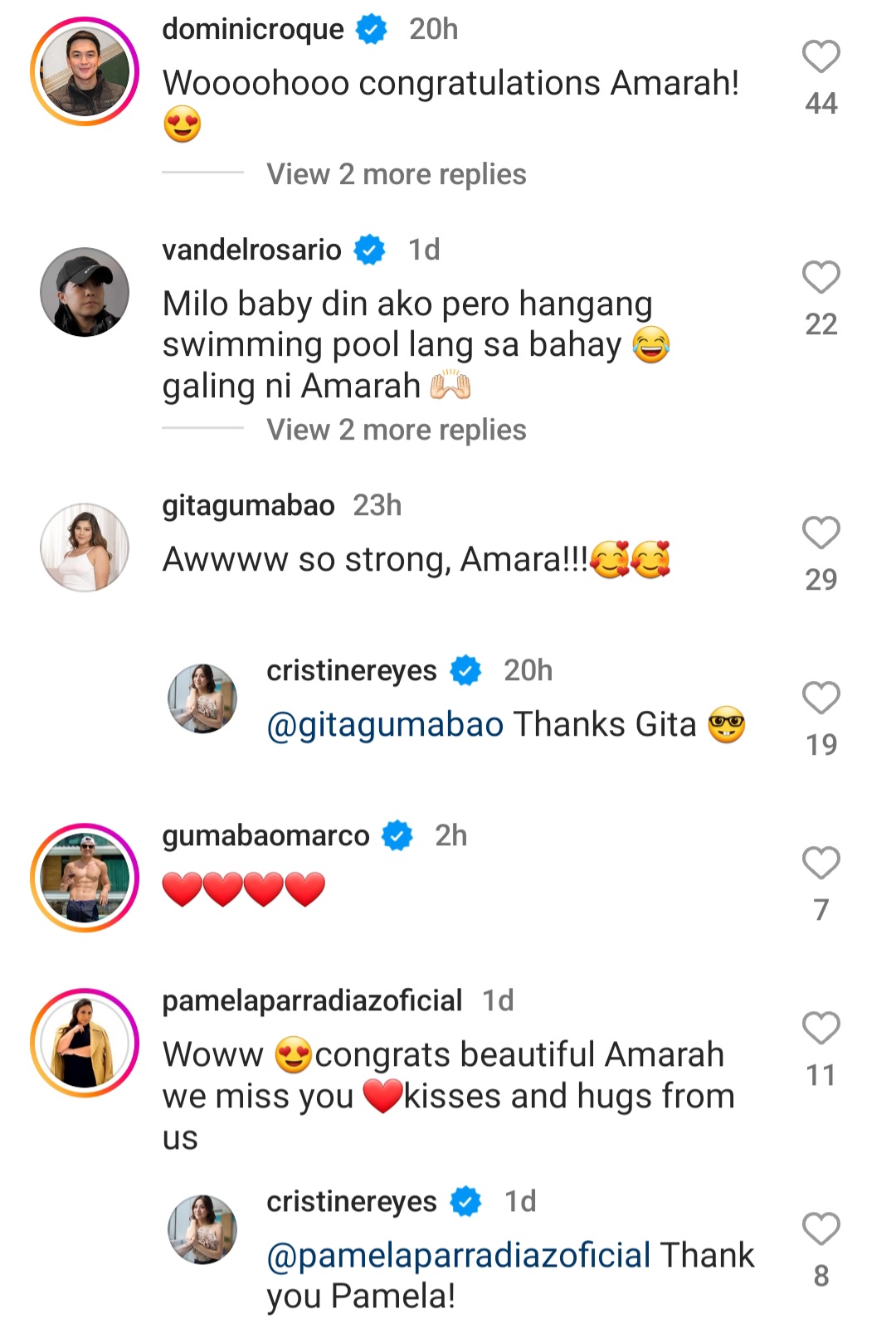 Cristine Reyes proud of daughter Amarah's gymnastics feat