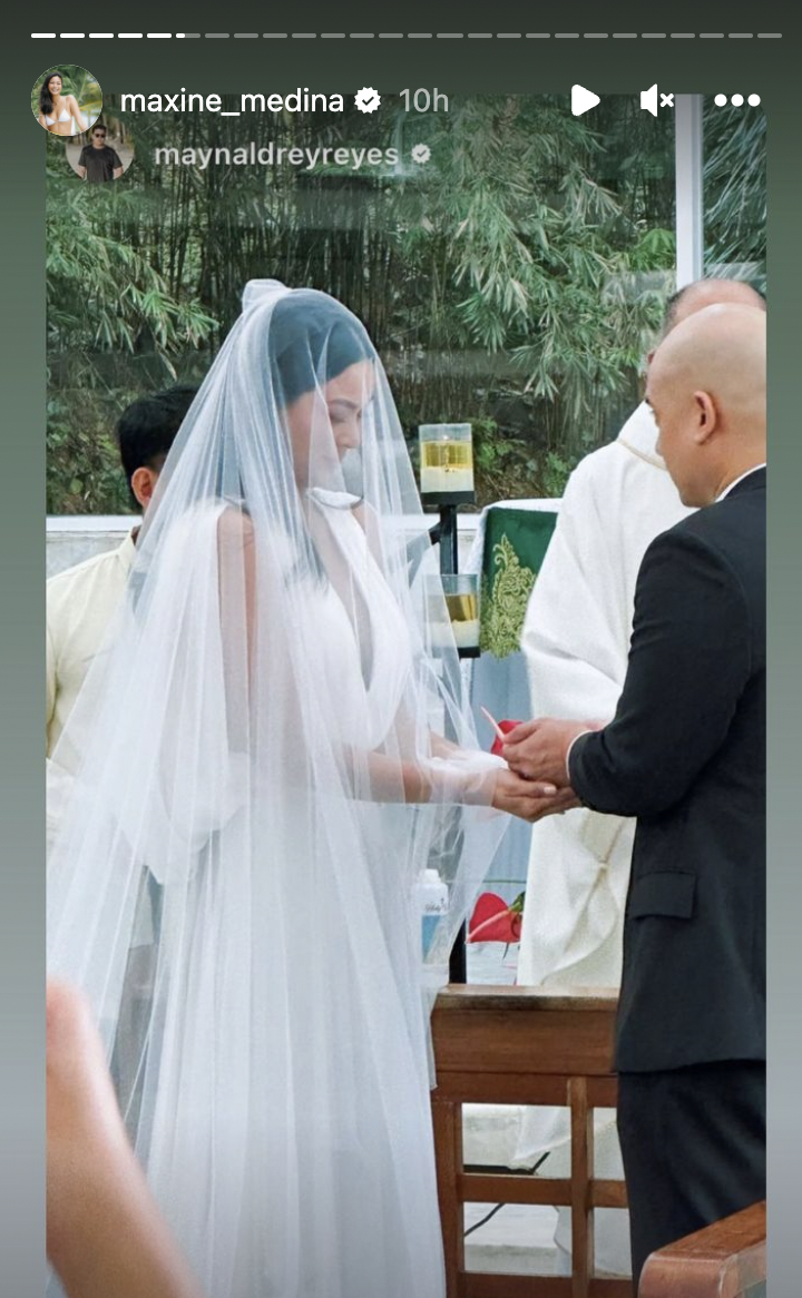 Maxine Medina, non-showbiz fiancé are now married | Inquirer Entertainment