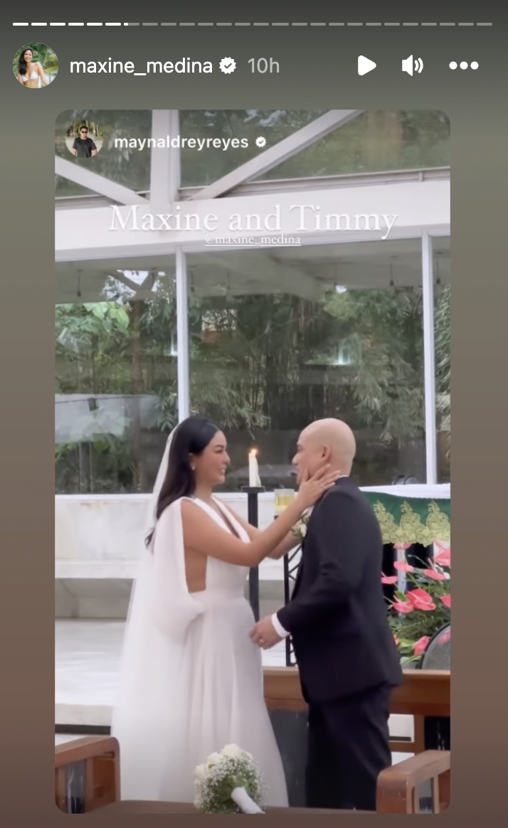Maxine Medina, non-showbiz fiancé are now married | Inquirer Entertainment
