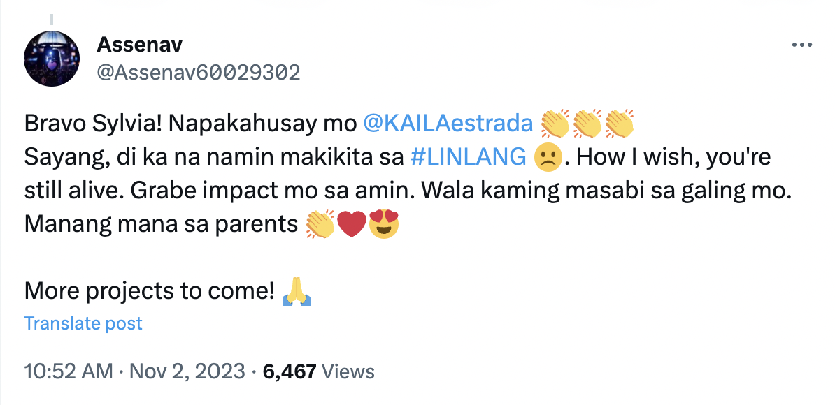 Kaila Estrada earns praises for 'Linlang' performance: 'My heart is ...