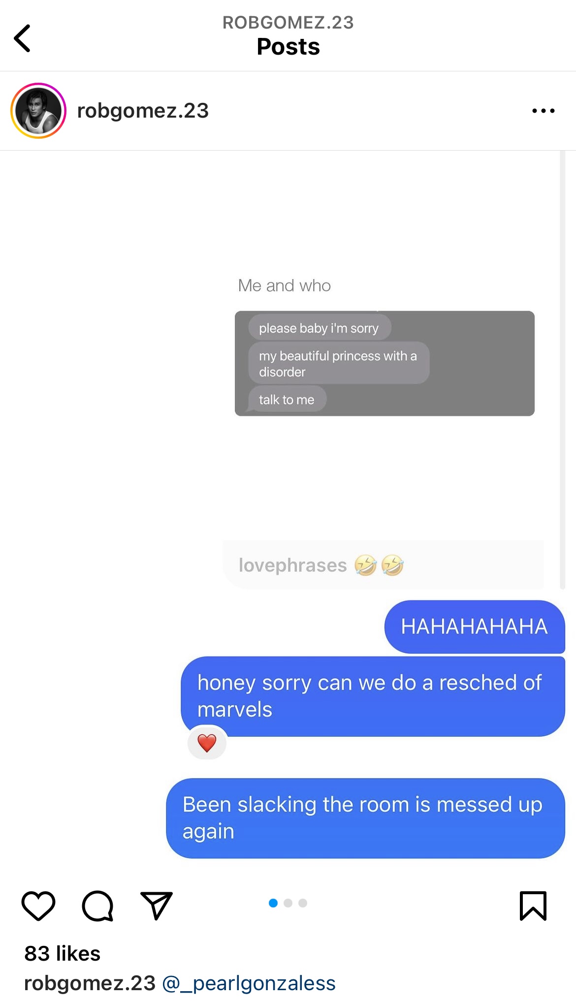 Rob Gomez shares exchange with Herlene Budol, Bianca Manalo