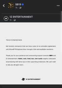 SB19 settles ownership rights to group name with former label