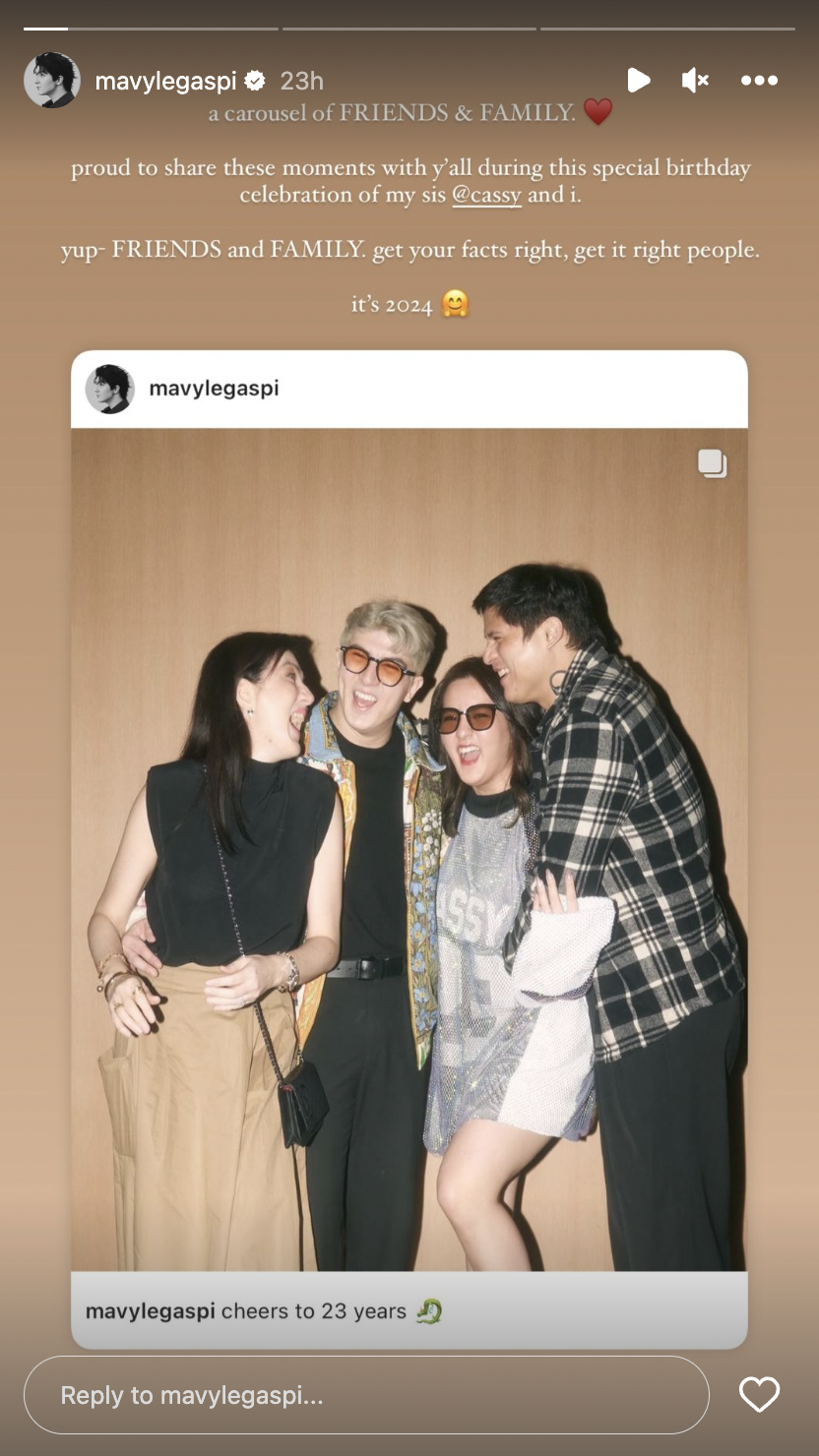 Mavy Legaspi says his love for mom Carmina is not a 'red flag'