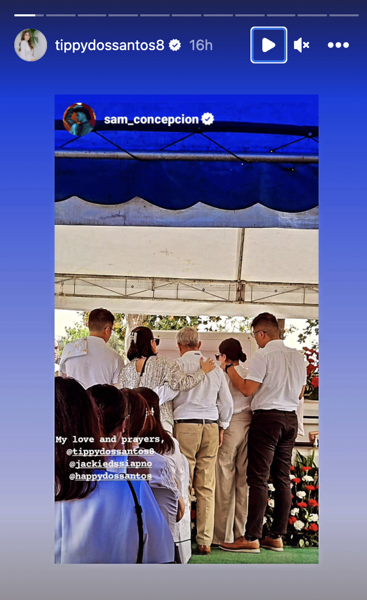 Tippy Dos Santos, Sam Concepcion sing 'Dati' at her mom’s wake