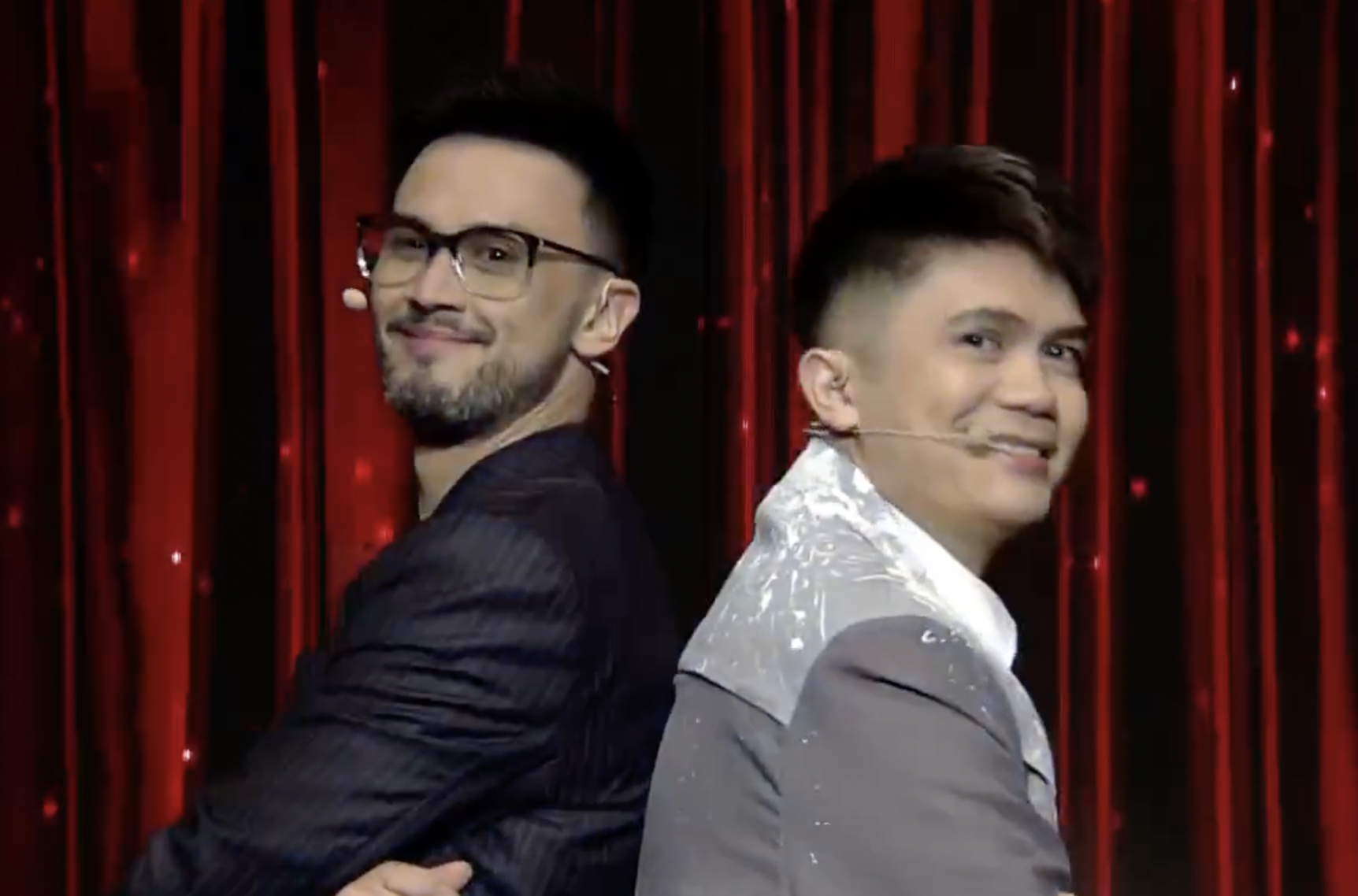 Bumisita si Billy Crawford sa 'It's Showtime,' kasama ang birthday boy na si Vhong Navarro ...