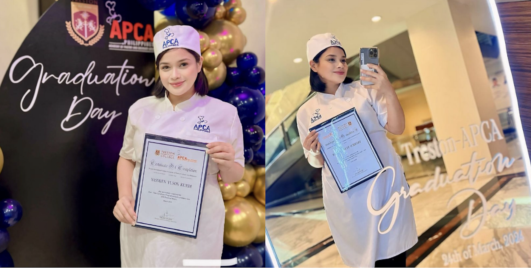 Nagtapos si Yasmien Kurdi ng culinary school sa gitna ng ikalawang ...