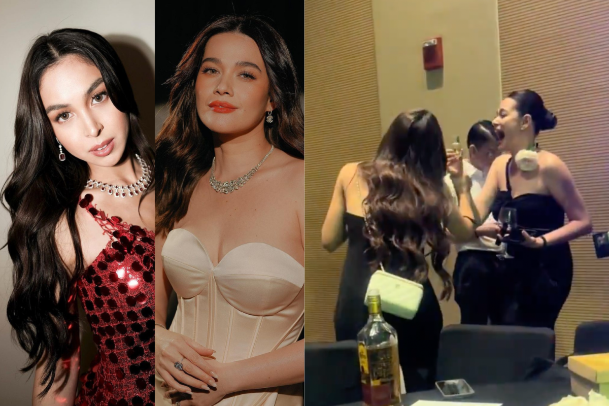 Bea Alonzo, Julia Barretto interact at a tribute party