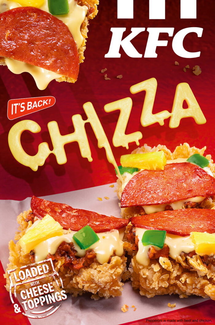 The KFC Chizza is back, now loaded and more delicious than ever