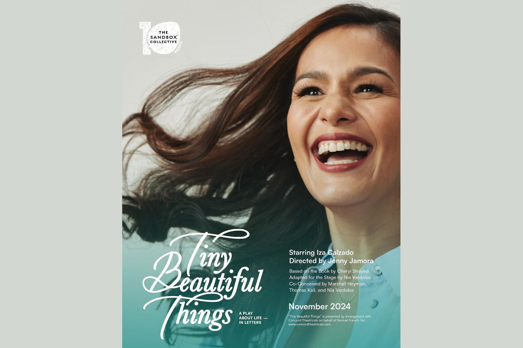 Si Iza Calzado ang mamumuno sa Manila run ng 'Tiny Beautiful Things ...