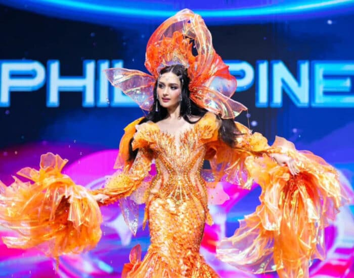 Ahtisa Manalo trades feathers for fins in Miss Cosmo 2024 costume