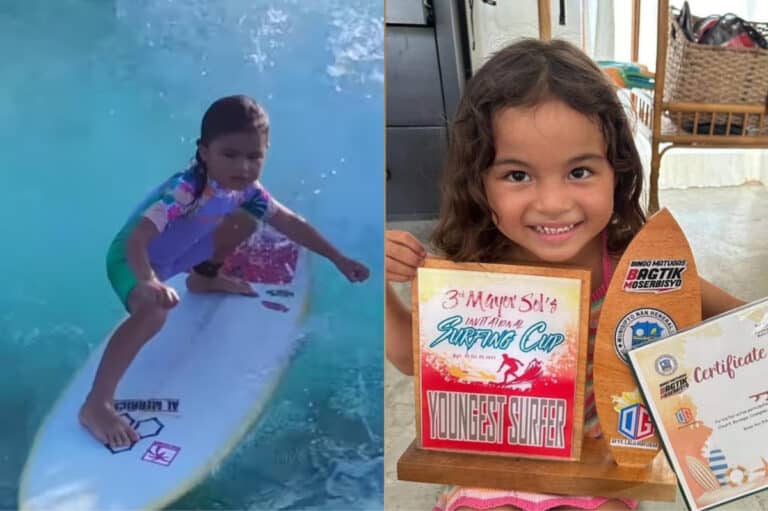 Andi Eigenmann's daughter Lilo is youngest surfer awardee
