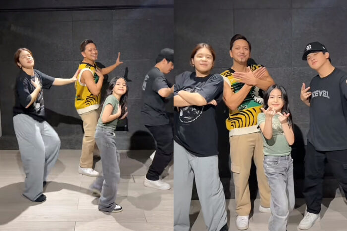 Jhong Hilario dances with Niana, Ranz Kyle, Natalia