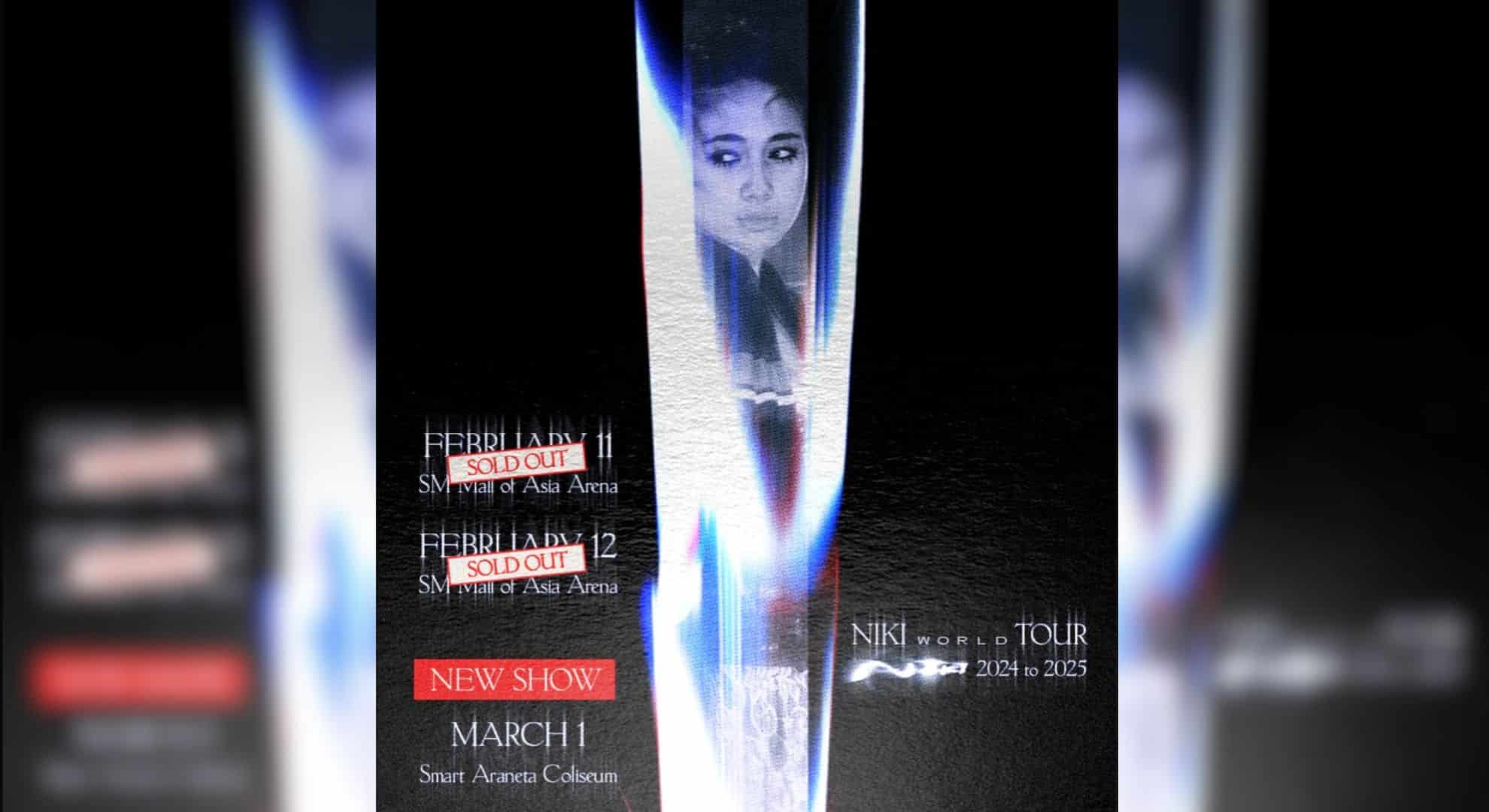 New show added for Niki's 'Buzz World Tour' in the Philippines due to ...