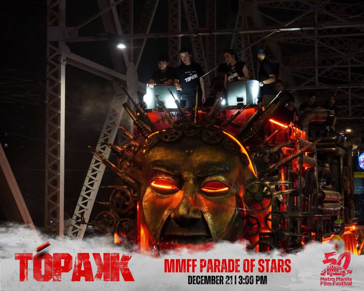 MMFF 2024 Parade of Stars: Floats showing the entries' plots