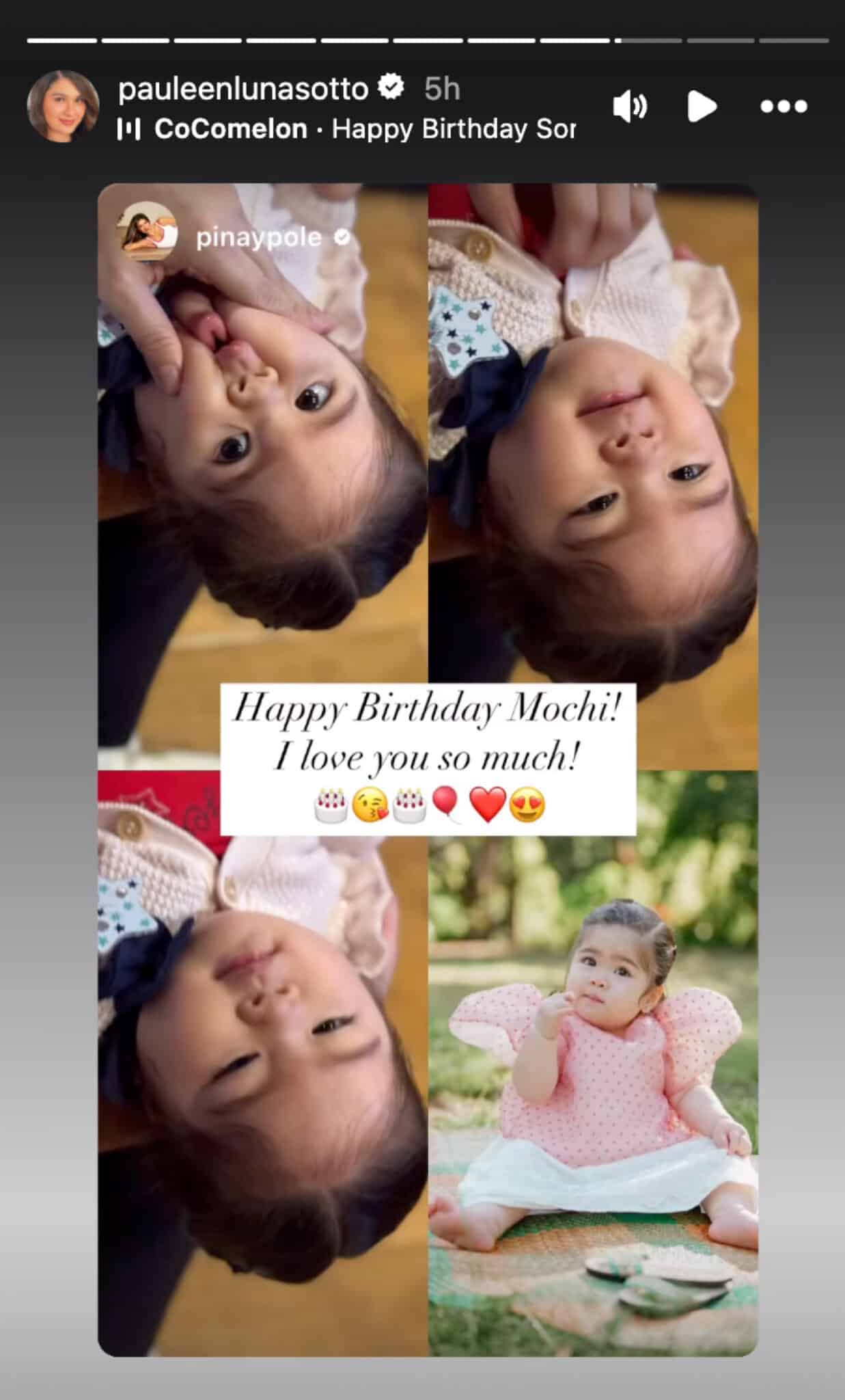 Vic Sotto, Pauleen Luna's daughter Thia turns 1