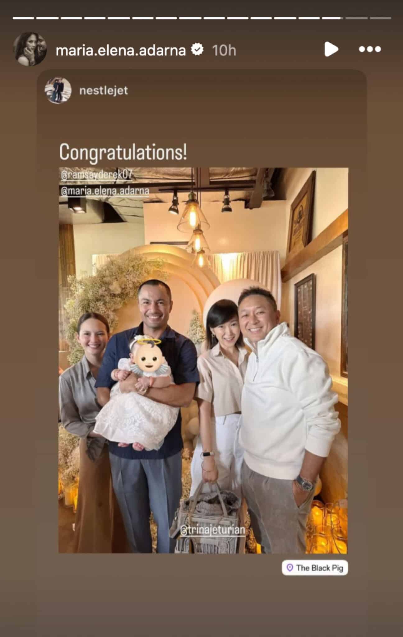 Ellen Adarna, Derek Ramsay get daughter Liana baptized