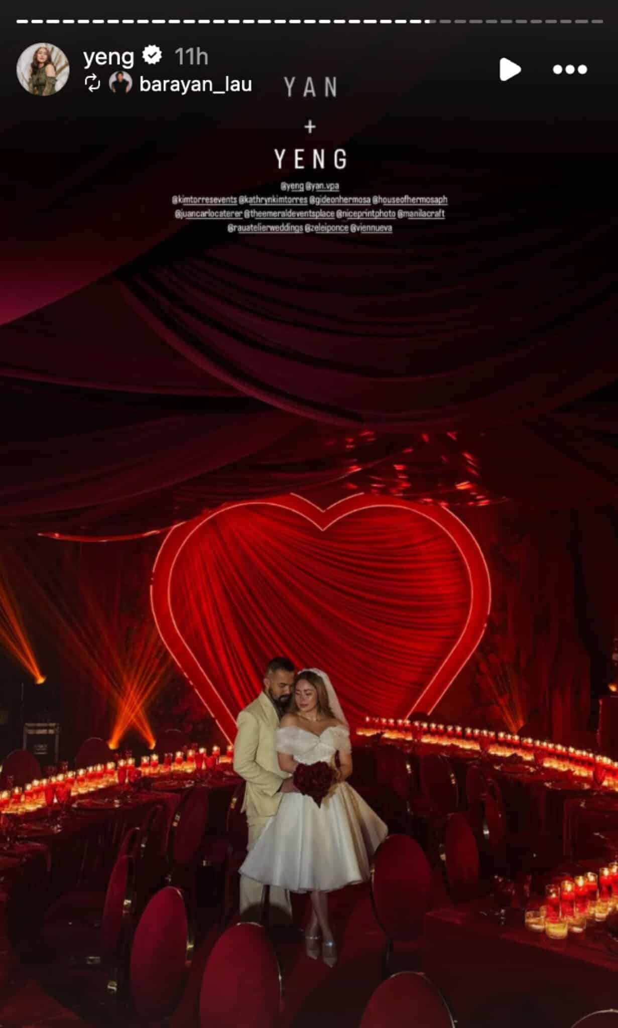 Yeng Constantino, husband renew vows on 10th anniversary