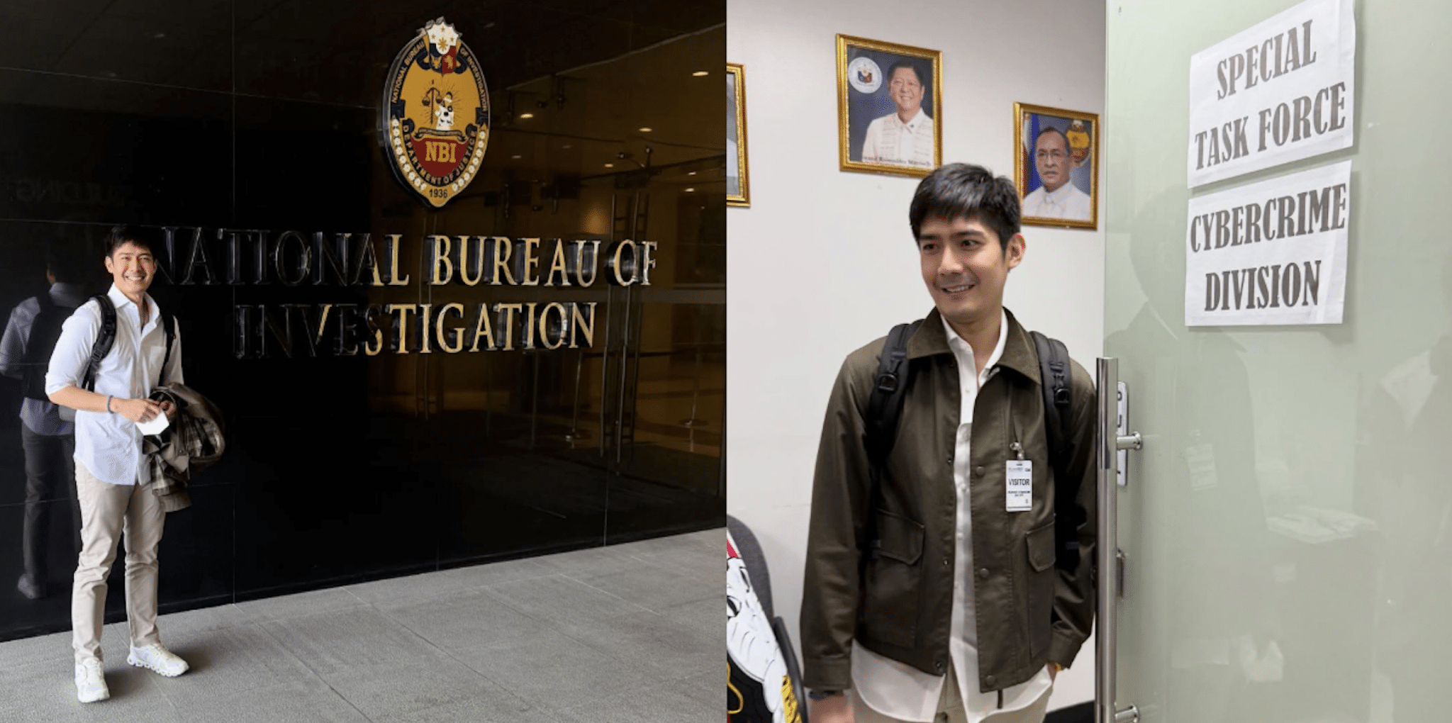 Robi Domingo pushes back vs troll at NBI visit